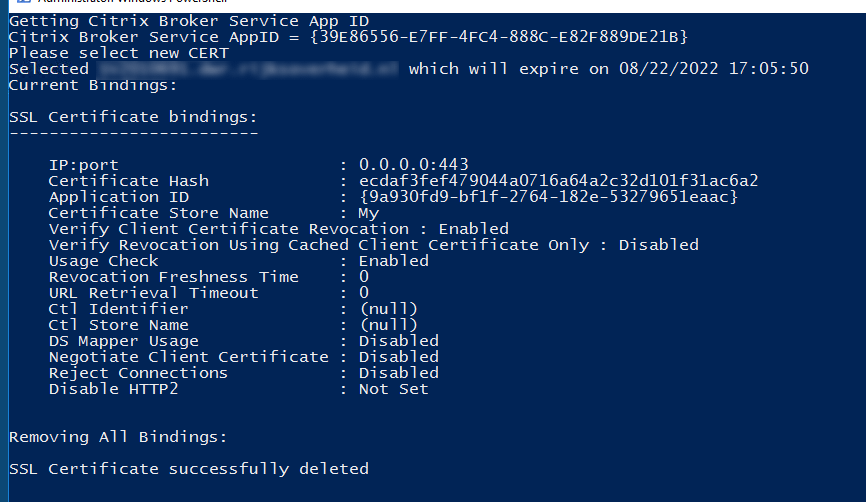 Replace Computer Certificate Citrix Delivery Controller Via Powershell